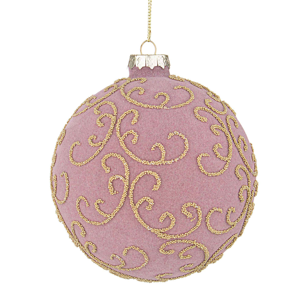 BIZZOTTO Sfera Natale Vetro 10cm Rosa - Decorazione Albero – Prestige Home