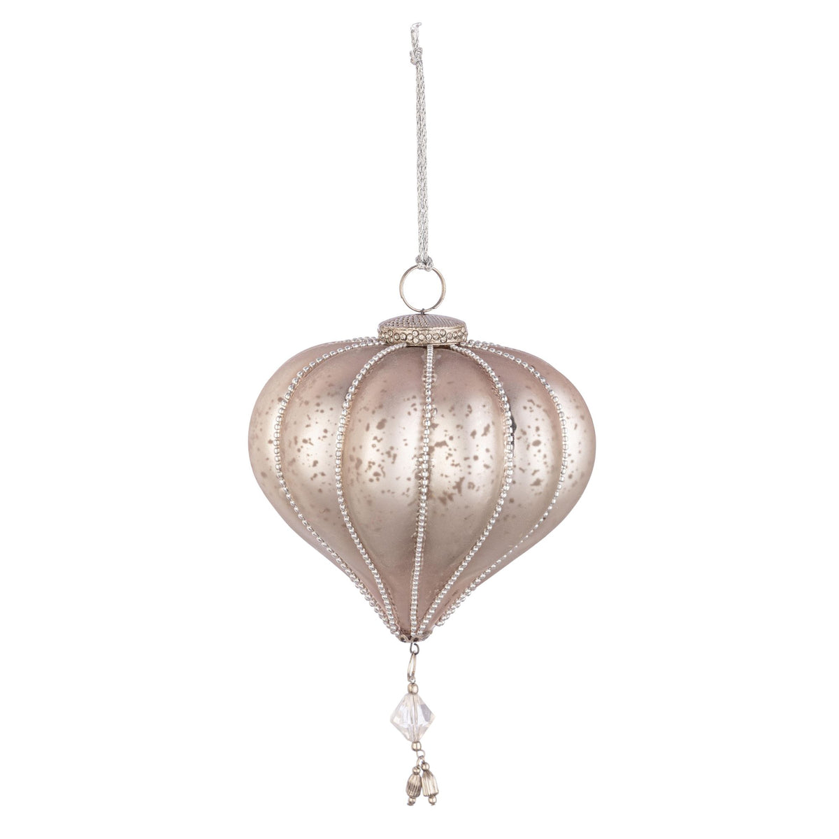 Pendaglio Sfera Bizzotto in vetro 12,5 cm colore champagne – Prestige Home