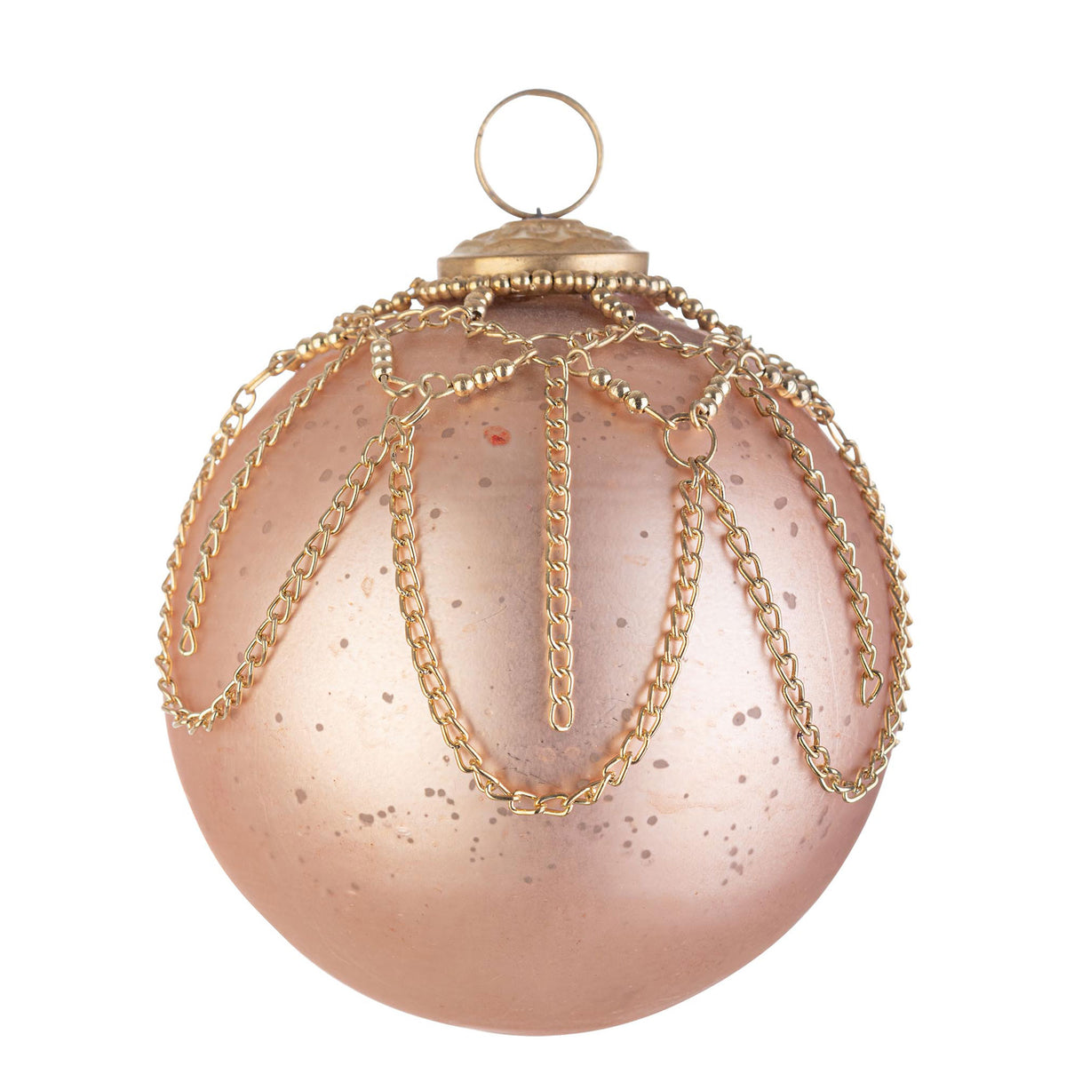 Sfera in Vetro Bizzotto 10cm Oro e Miele per Albero di Natale ...
